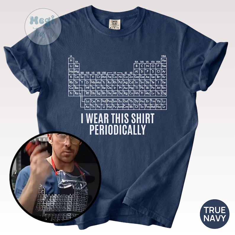 Comfort Colors® Dr Grace's Periodic Table Shirt, Project Hail Mary ...