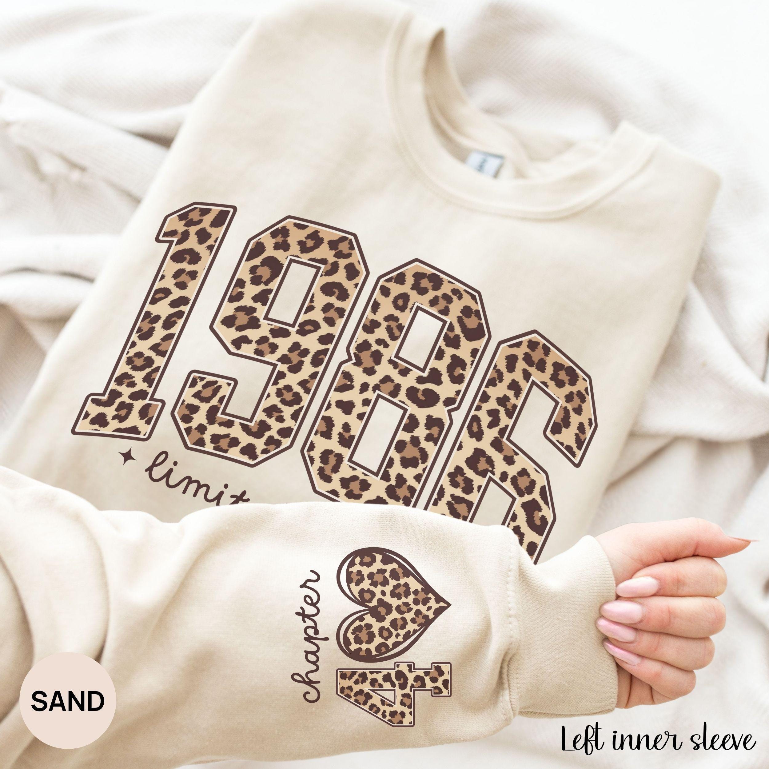Custom 40th Birthday Leopard Print Sweatshirt, Personalized Limited ...