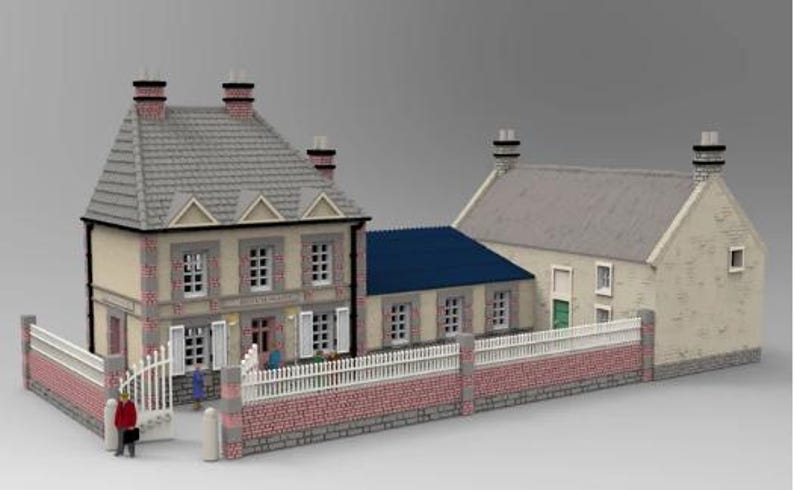 Tabletop Building Terrain 3D Printed WW2 Urban House | 28 Mm Tabletop ...
