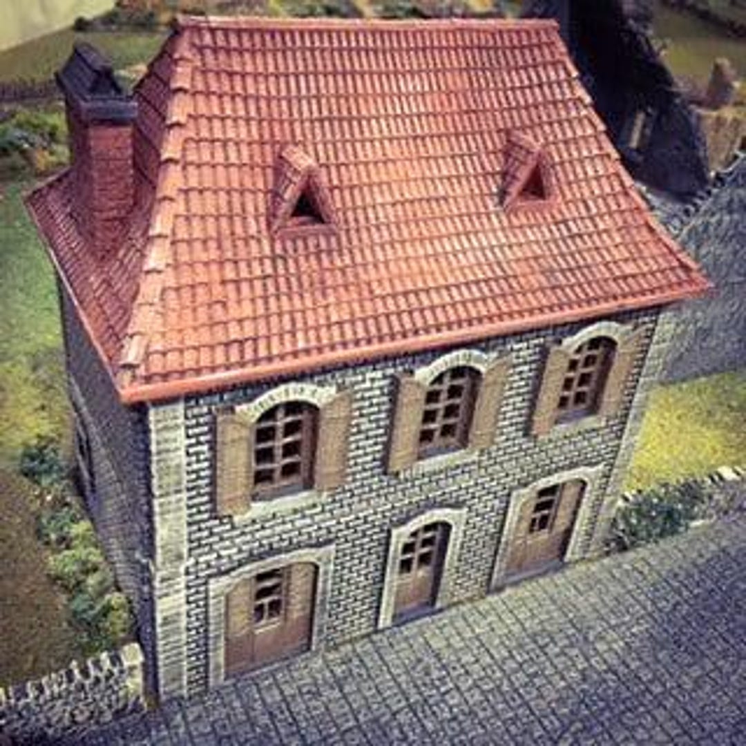 Tabletop Terrain Building WW2 French Townhouse in 28 Mm Scale ...