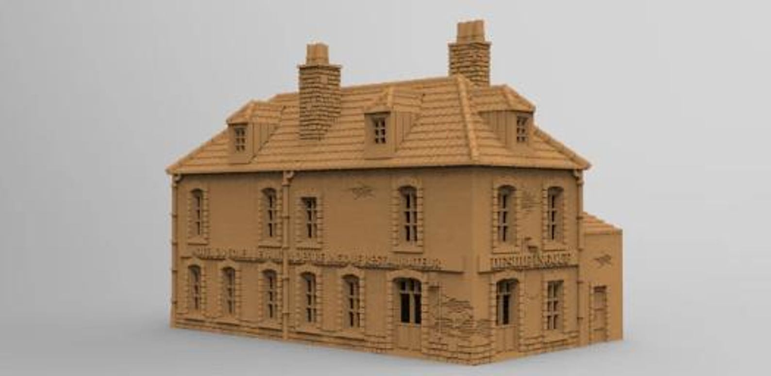 Tabletop Building WW2 French City Hotel | 28mm Tabletop Scenery | 3D ...