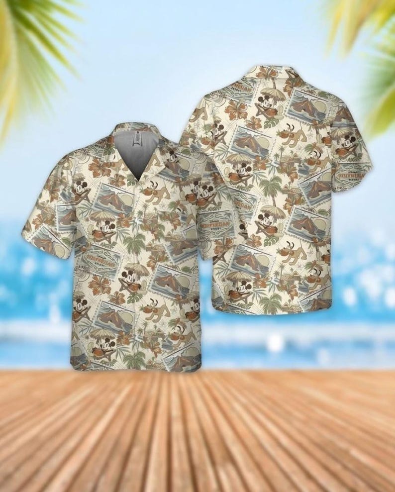 Matching Disney Polynesian Resort Hawaiian Shirt, Mickey Minnie Pluto ...