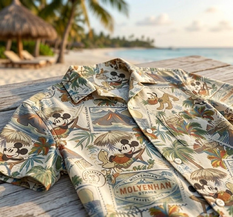 Matching Disney Polynesian Resort Hawaiian Shirt, Mickey Minnie Pluto ...