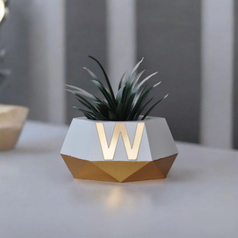 Monogram Planter - Etsy