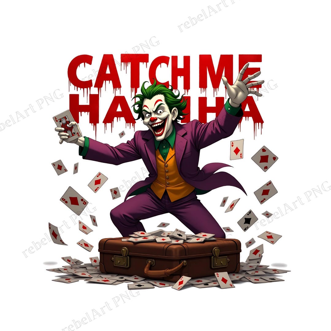 Joker Villain PNG | Joker Playing Cards Design | Batman Villain Art ...