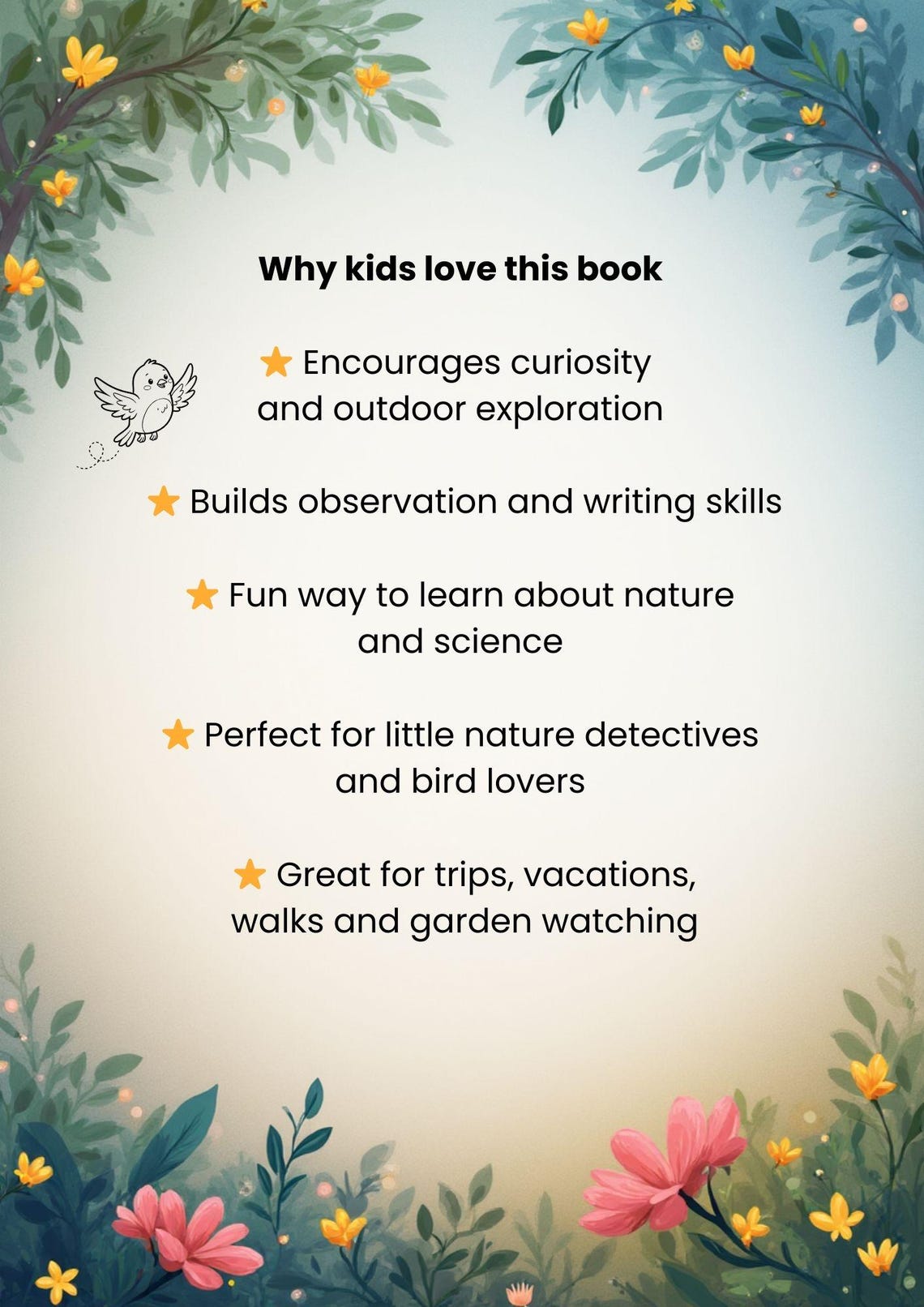 Bird Watching Journal for Kids | Bird Identification & Observation ...