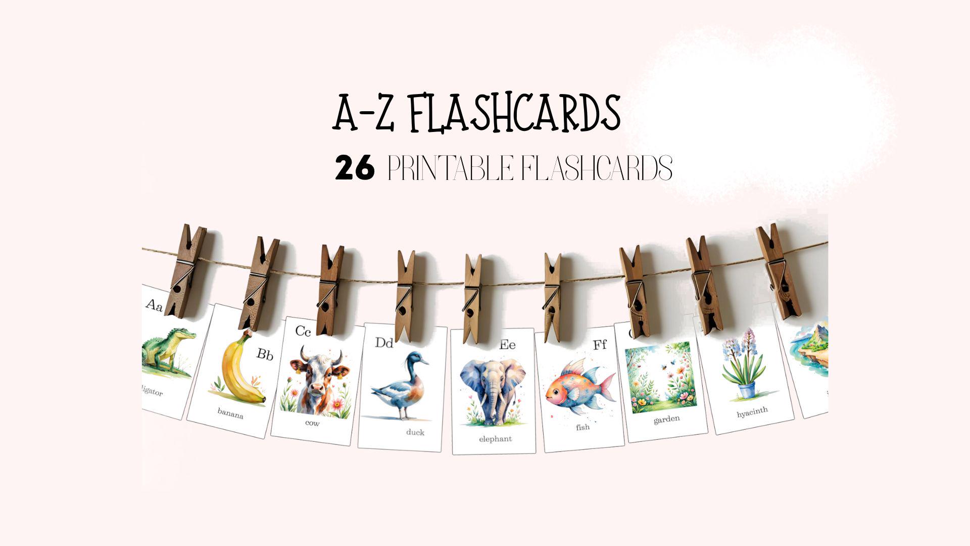 Printable Alphabet Flashcards for Kids – Learn Letters Through Play ...