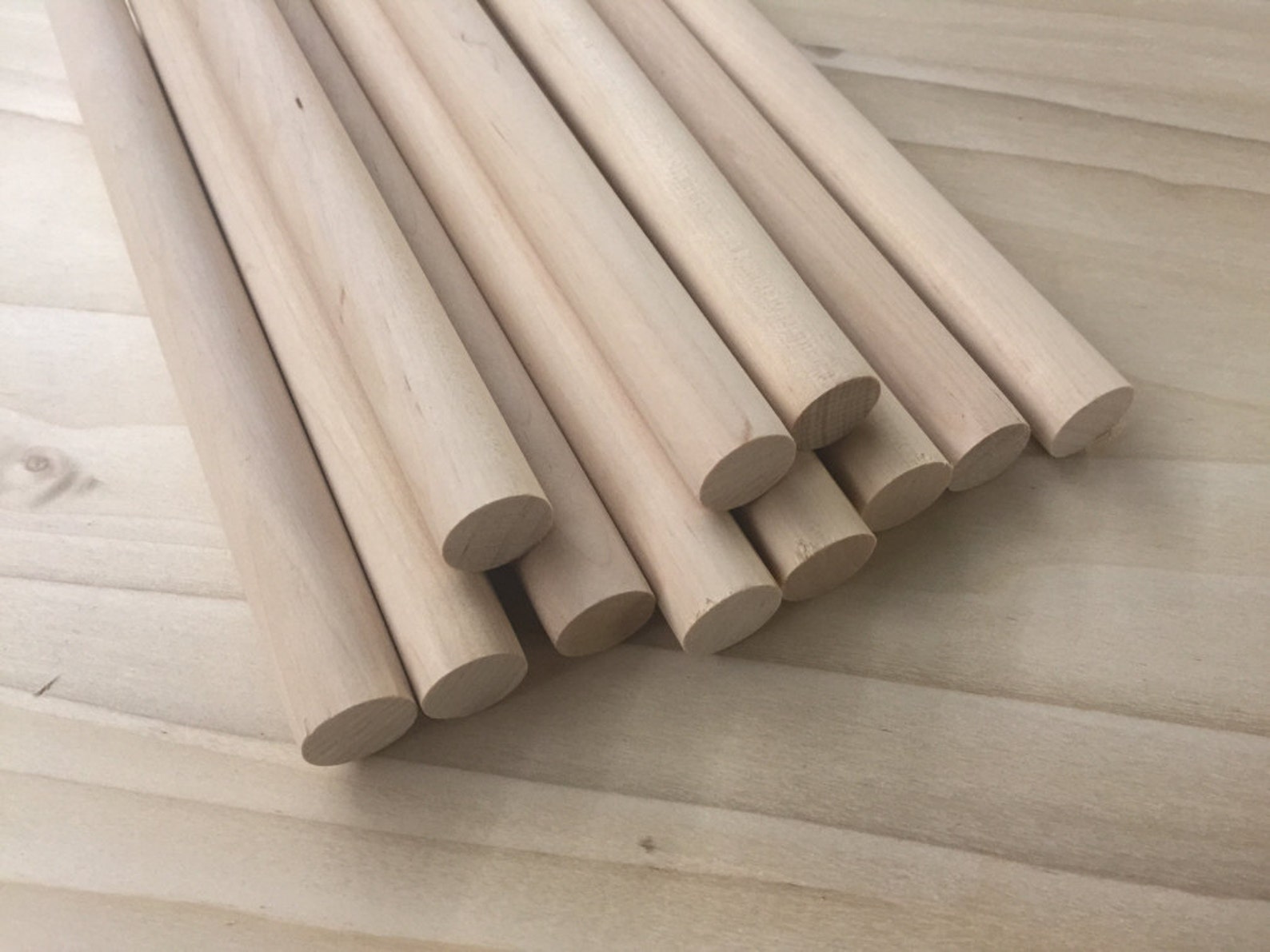 Birch Dowel Rods 5/8" - 25 Pieces, Craft Supplies - Etsy