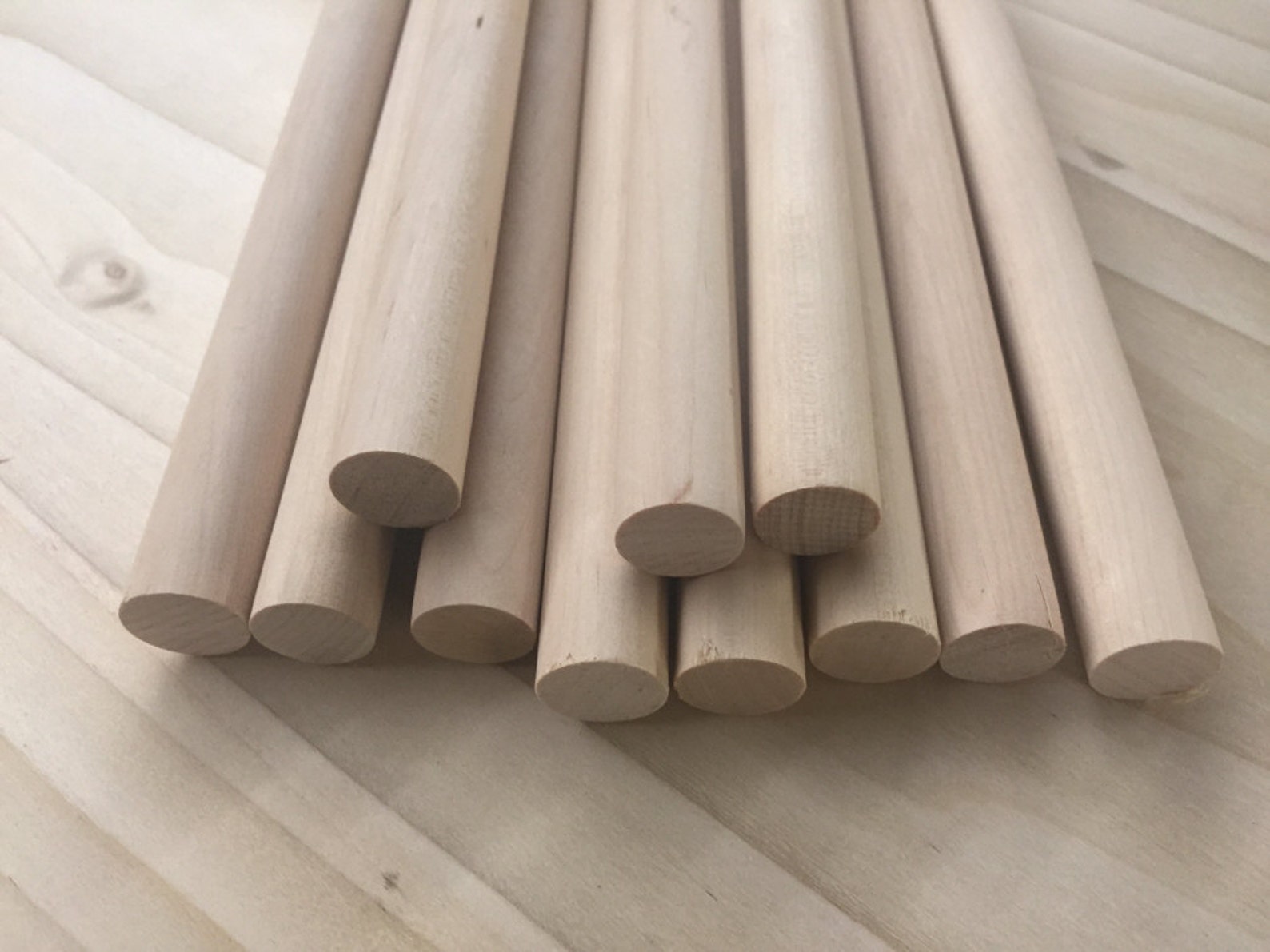 Birch Dowel Rods 5/8" - 25 Pieces, Craft Supplies - Etsy