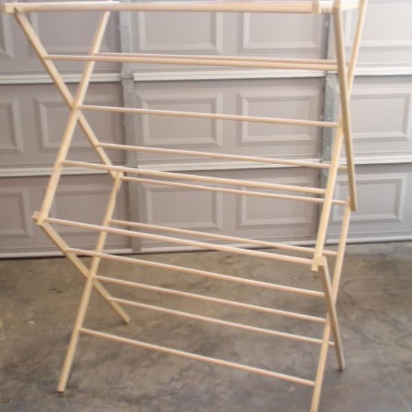 Wooden Clothes Drying Rack - Etsy