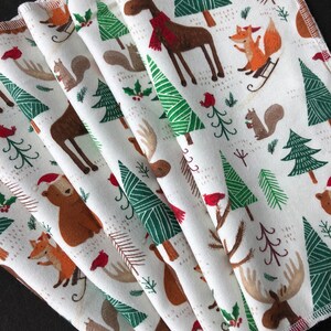 Forest Animals Napkins, Reusable Napkins, Waste Free, Eco Friendly ...
