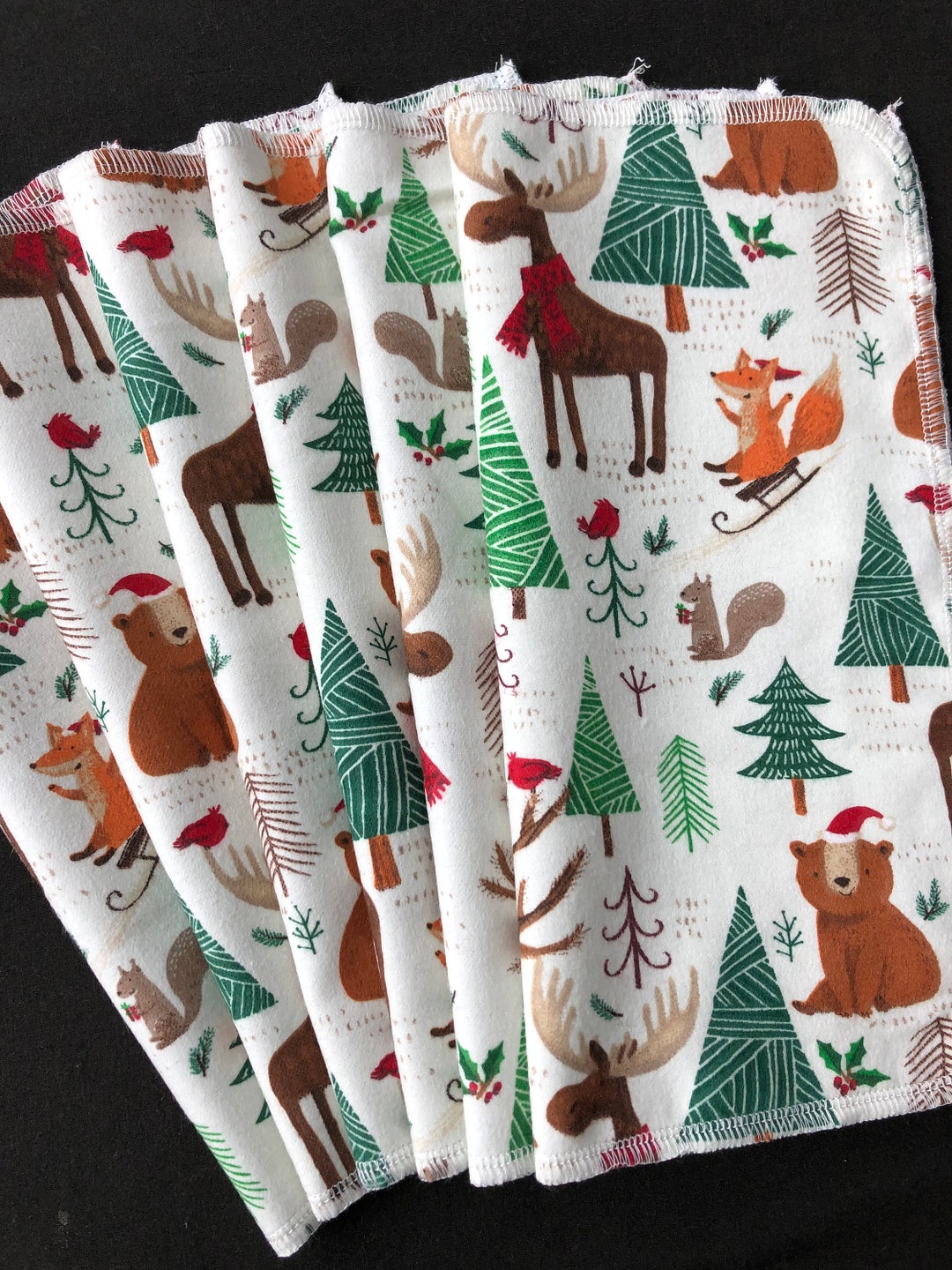 Forest Animals Napkins, Reusable Napkins, Waste Free, Eco Friendly ...