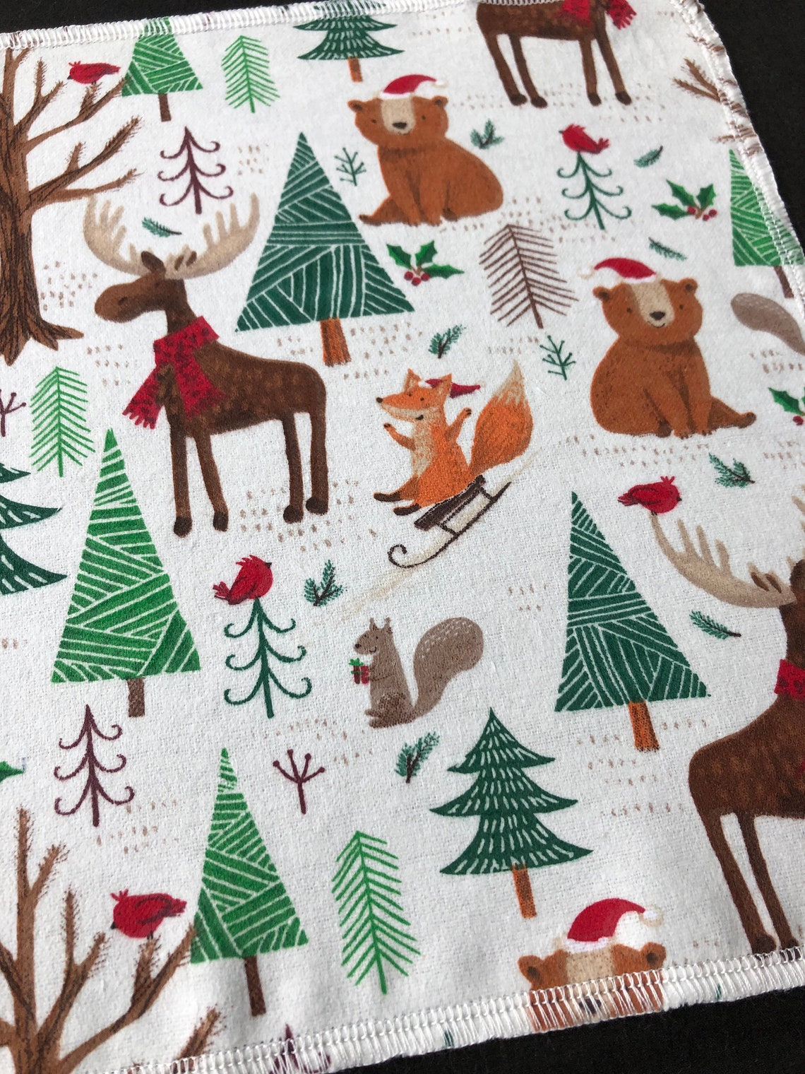Forest Animals Napkins Reusable Napkins Waste Free Eco - Etsy