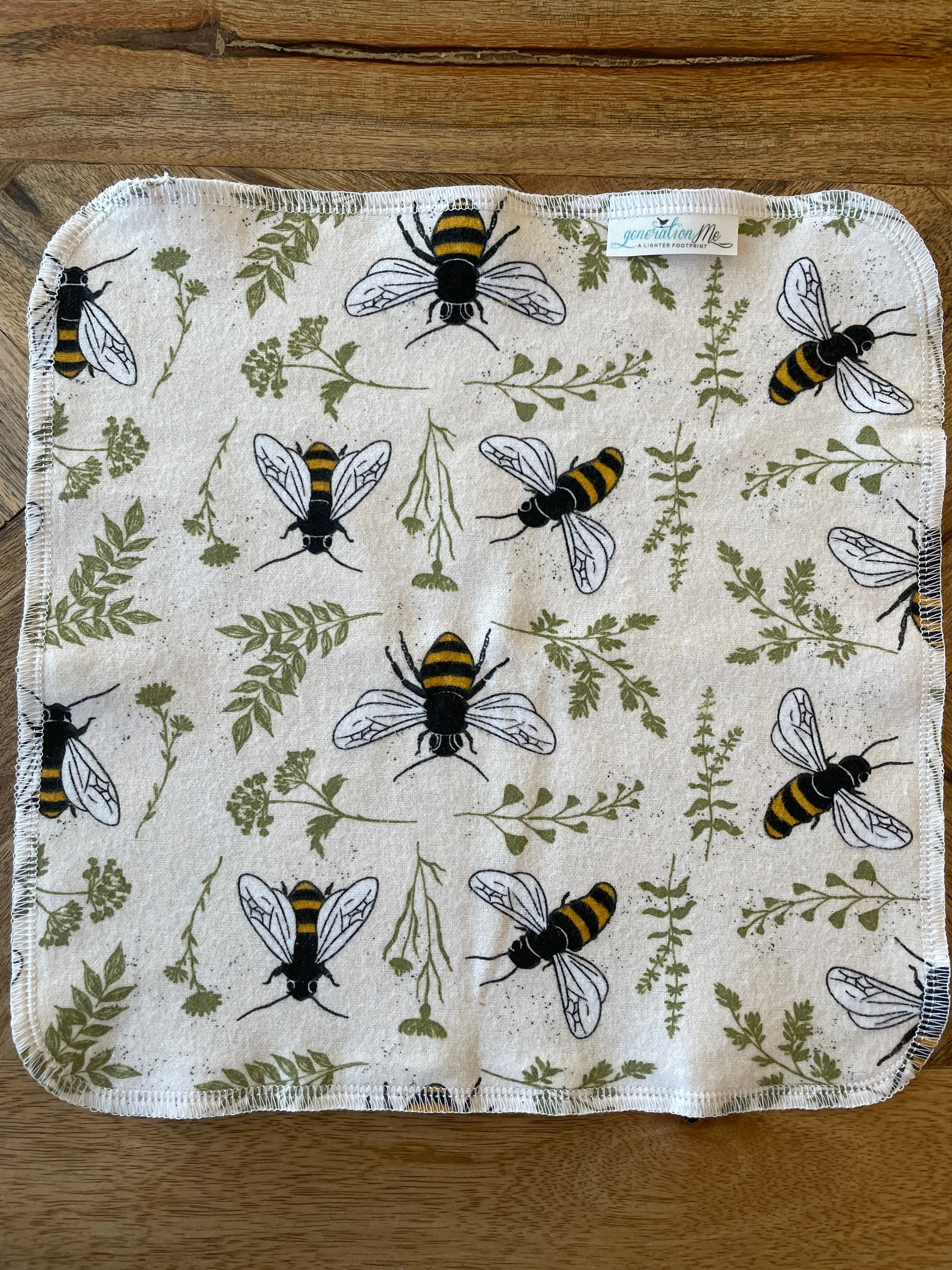 Bees Cloth Napkins Paperless Towels Washable Napkins | Etsy