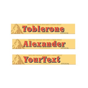 Editable Toblerone Chocolate 3 in One Label Template: Birthday Party ...