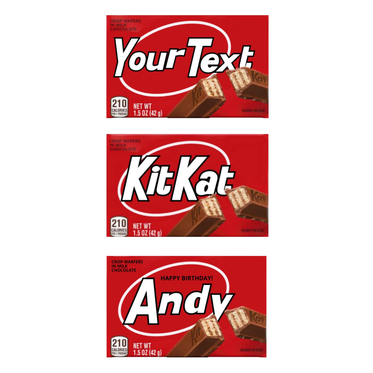 Kitkat Label Wrapper– Editable Canva Template Design – Candy Bar ...