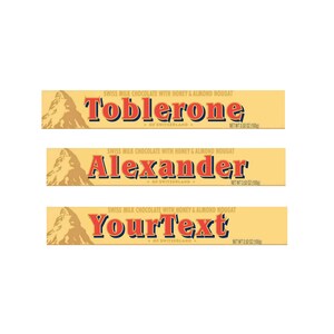 TOBLERONE Label Wrapper– Editable Canva Template Design – Candy Bar ...