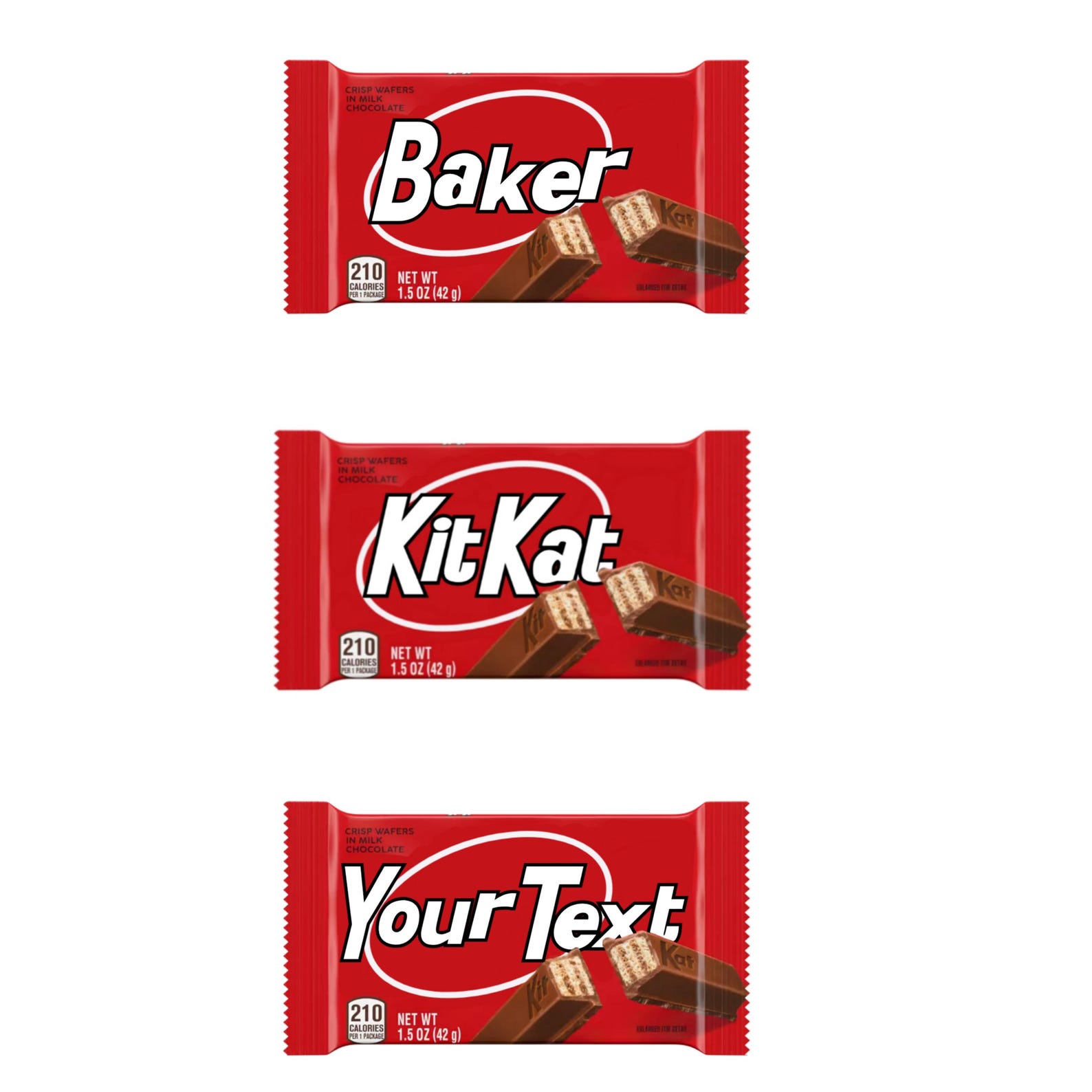 Kitkat Label Wrapper– Editable Canva Template Design – Candy Bar ...