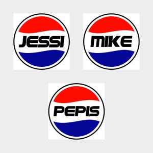Pepsi Label Wrapper– Editable Canva Template Design – Soda Drink ...