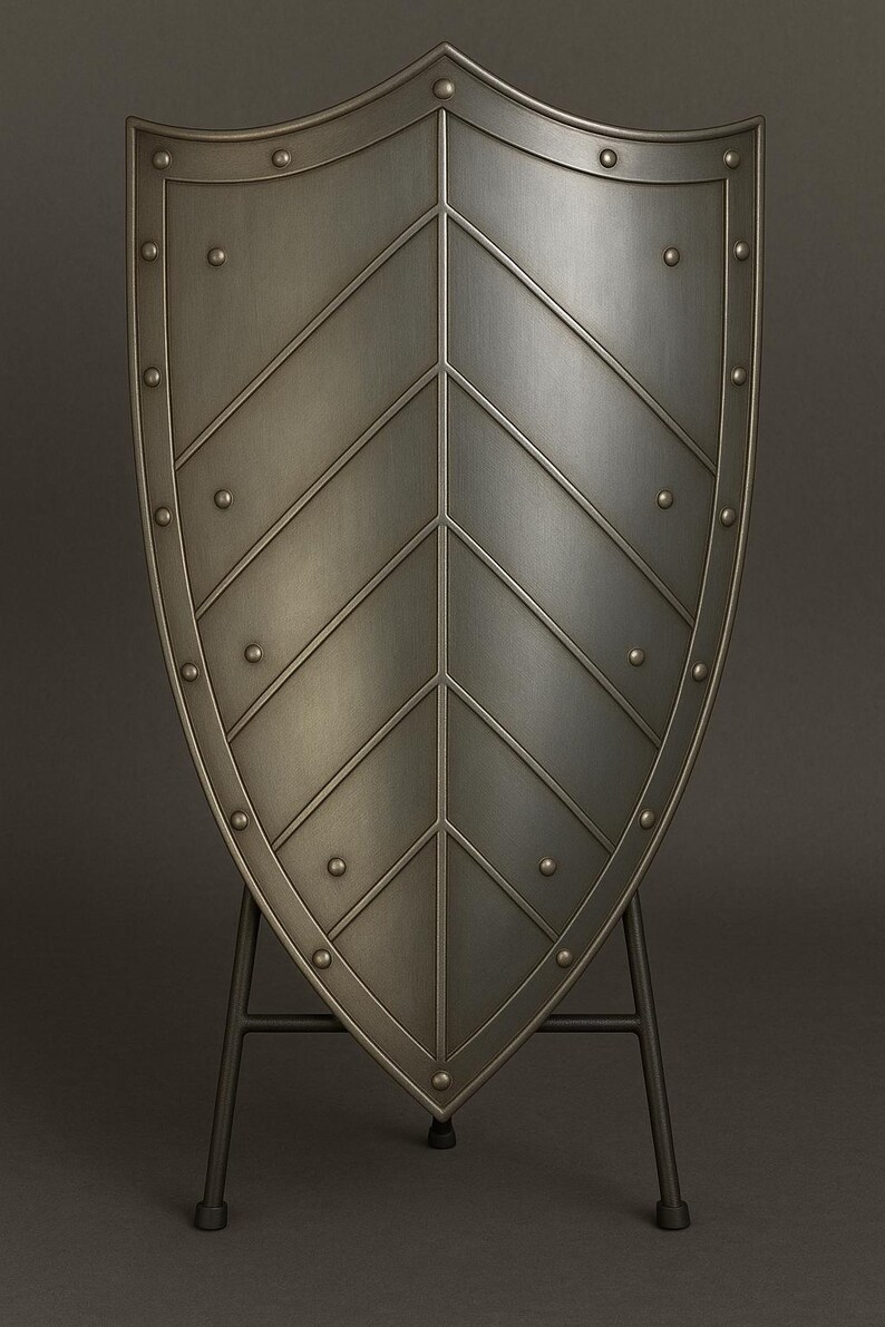 Royal Leaf Crest Shield | Steel Medieval Armor Knight Shield L Heater ...