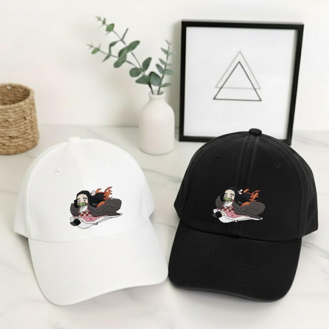 Nezuko Embroidered Hat, Manga Fan Gift, Unisex Otaku Streetwear EHK022 ...