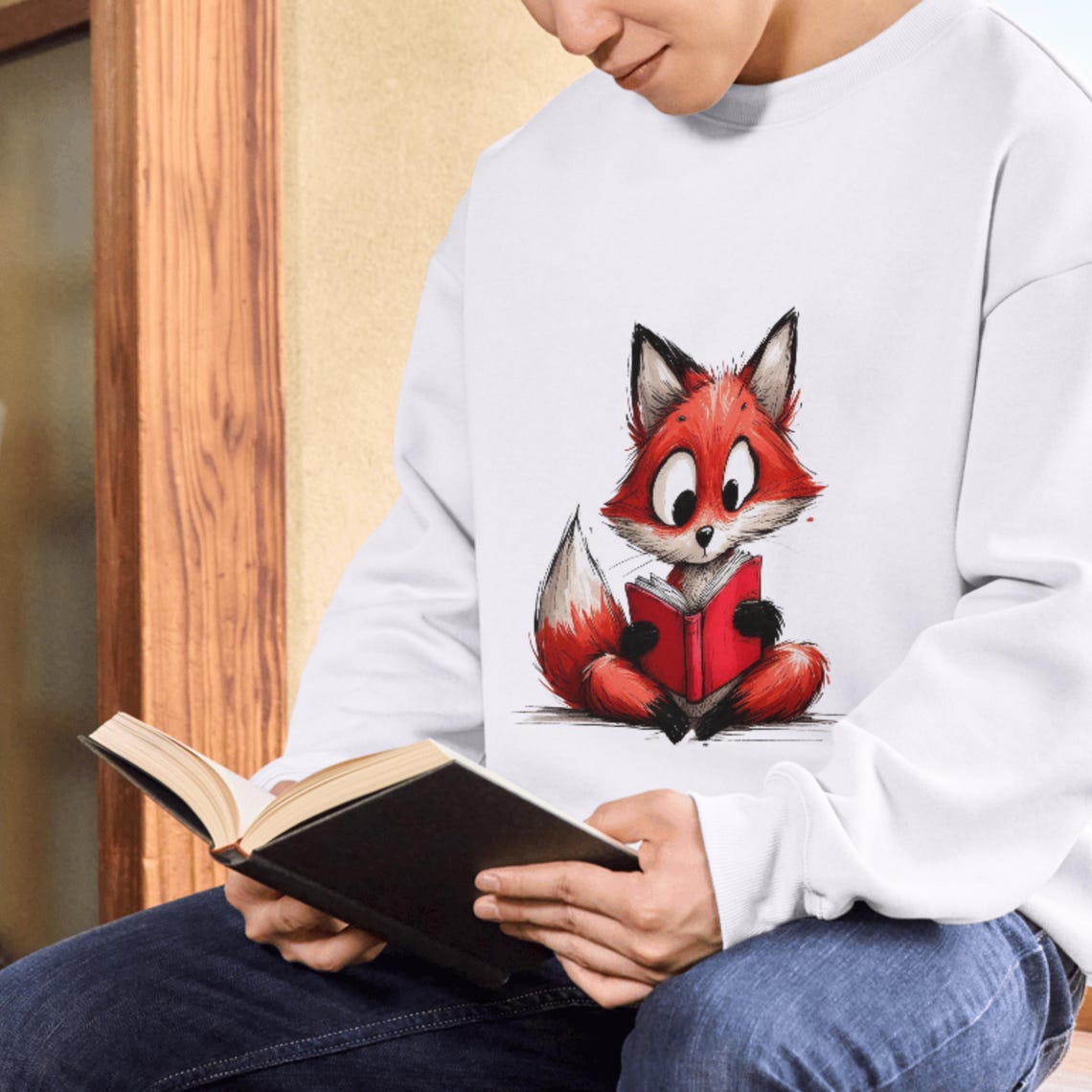 26 Animals Reading Books Clipart - Cute Book Lover Animals - Watercolor ...