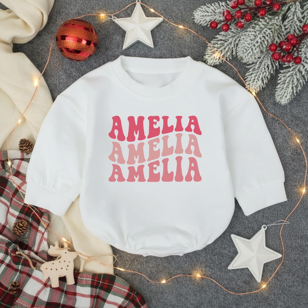 Groovy Custom Girls Name Baby Clothes, Personalized Kids Names Clothing ...