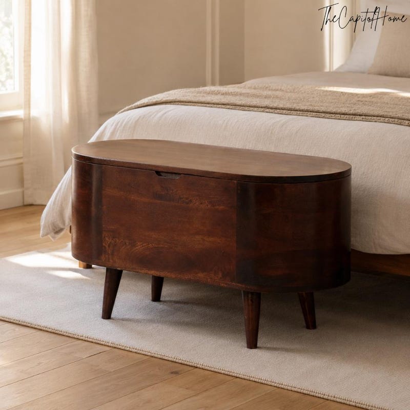Japandi Storage Bench - Etsy