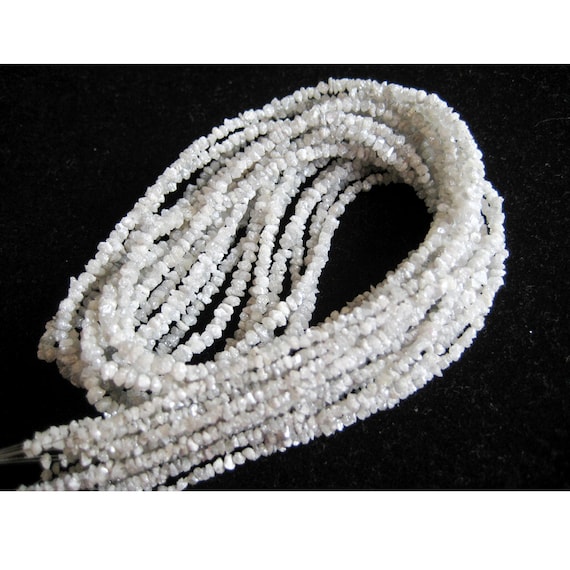 2-3mm Natural White Raw Uncut Diamond Beads White Rough - Etsy
