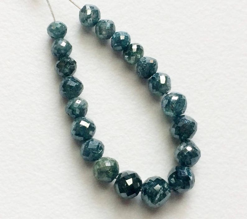 3.5-5mm Blue Faceted Diamond Balls Sparkling Blue Faceted | Etsy