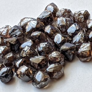 5-6mm Brown Raw Diamond Crystal, Natural Brown Rough Diamond Crystal, 2 ...
