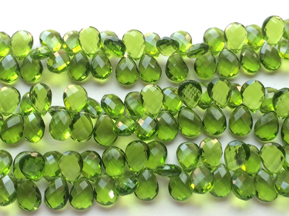 10x14mm Peridot Mystic Quartz Huge Hydro Peridot Color - Etsy