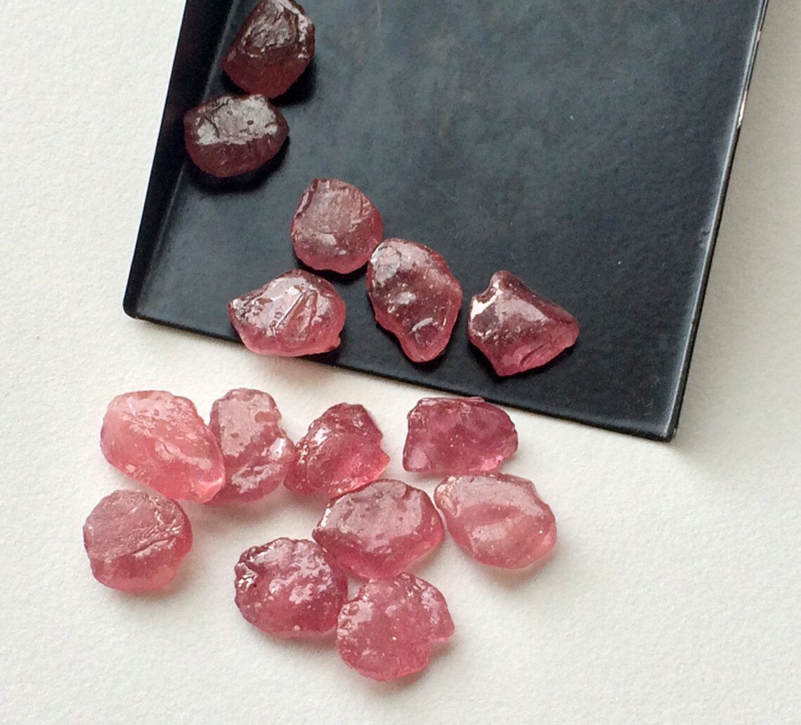 6-10mm Ruby Glass Filled Gems Rough Ruby Gemstones Raw Ruby | Etsy