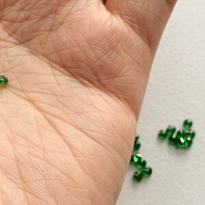 2mm Emerald Green Cubic Zirconia, Loose Round Zircon, Faceted Zirconia ...