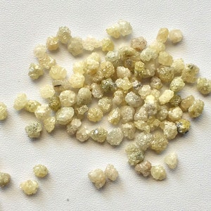 2.5-4.5mm Yellow Raw Diamond, Yellow Rough Diamond, Loose Uncut Rough ...