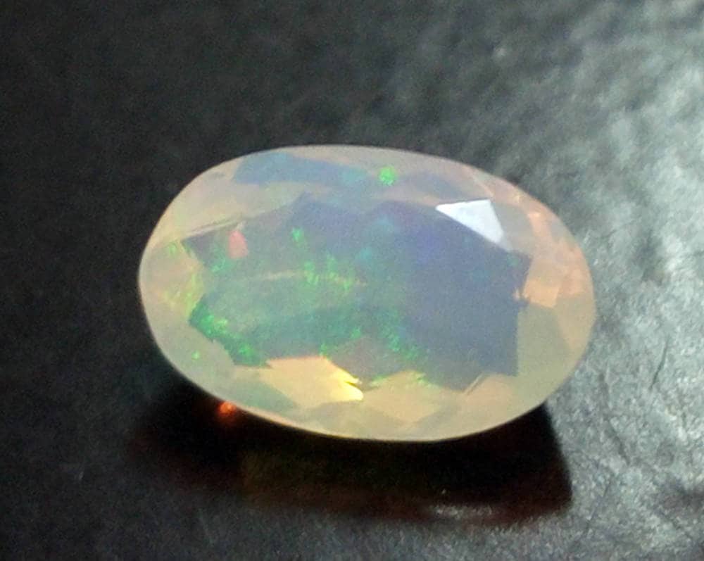 6.7x10.6mm Huge Ethiopian Opal Oval Faceted Opal Fancy Cut - Etsy