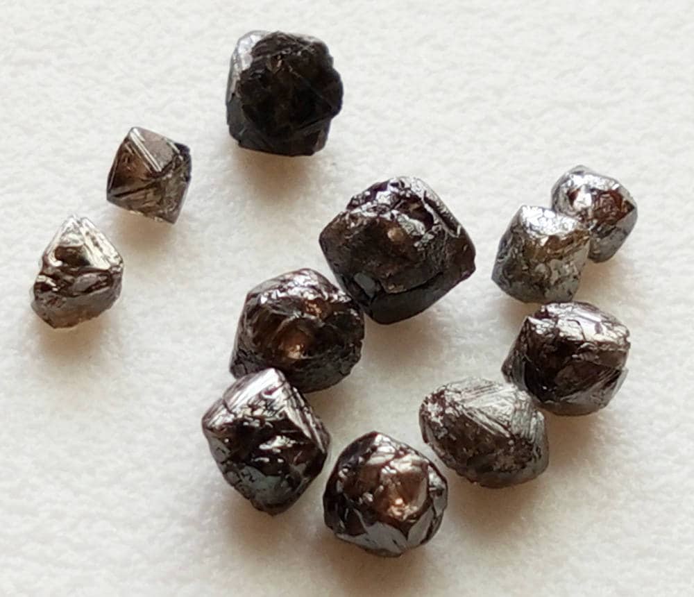 3-4mm Black Rough Diamond Crystal Natural Black Raw Diamond | Etsy