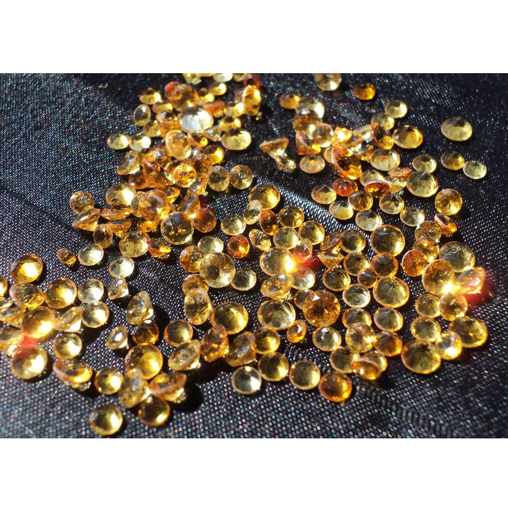 3mm Citrine Cut Stone, Calibrated Citrine Round Faceted Stone ...