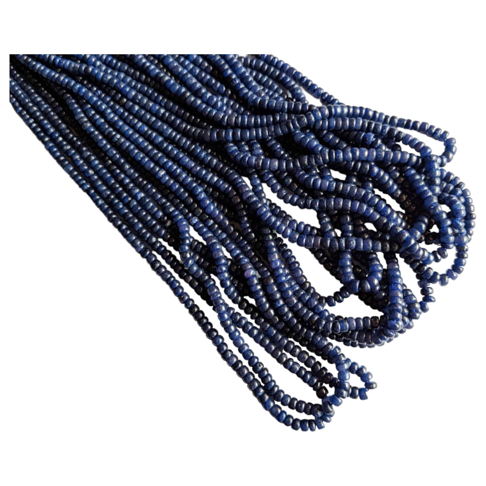 3.5mm Blue Corundum Plain Beads, Blue Corundum Plain Rondelle Beads ...