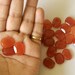 12x16mm Red Chalcedony Table Cut Flat Back, Red Chalcedony Rose Cut ...