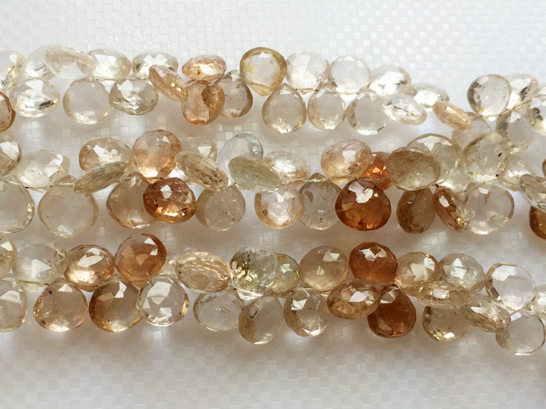 Topacio imperial de 9 mm a 11 mm, cuentas de topacio champán dorado ...