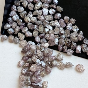 3-4mm Pink Rough Diamond Natural Pink Raw Diamond Pink Raw - Etsy