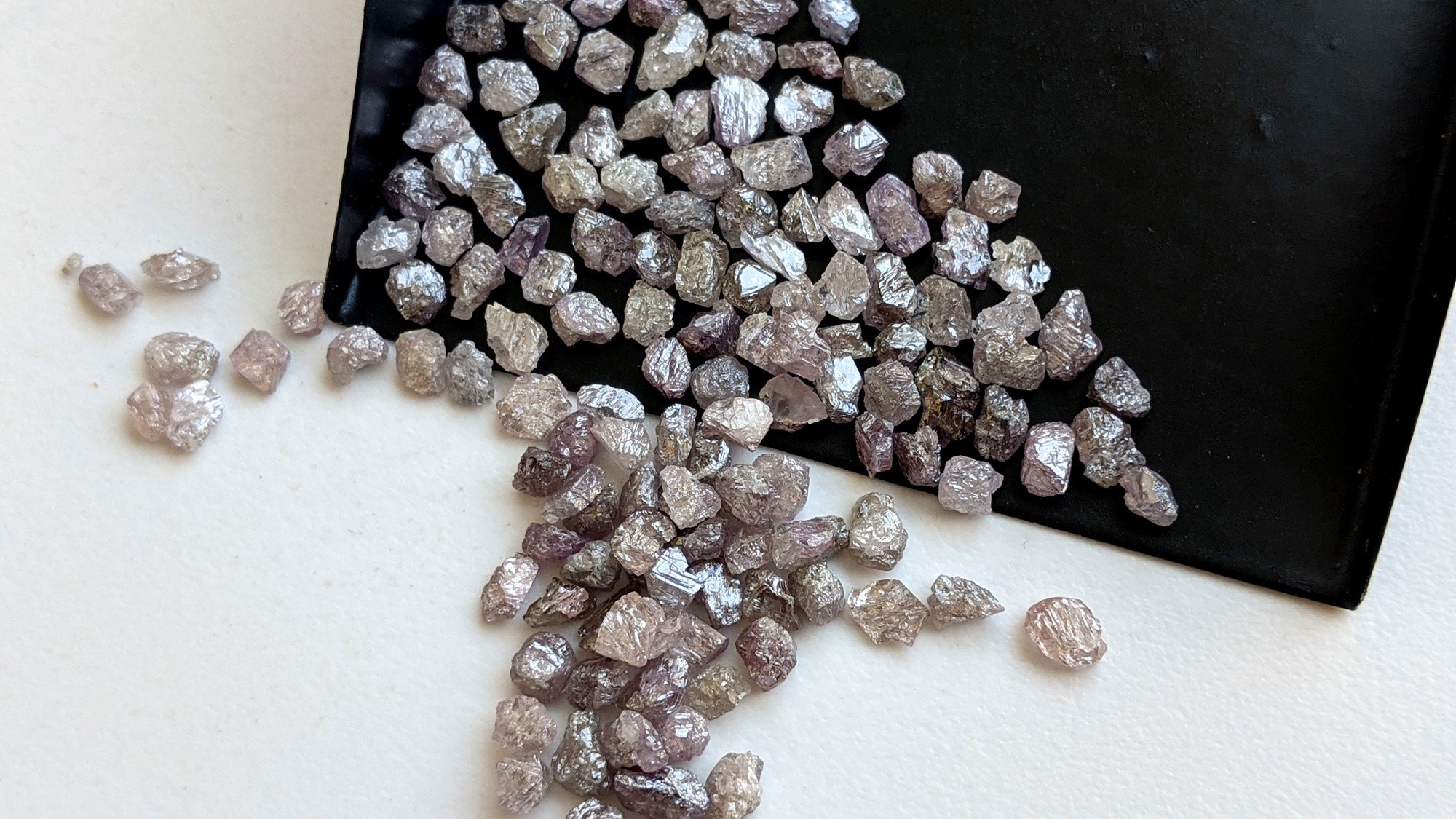 Pink Rough African Diamond, CONFLICT FREE 3-4mm Pink Raw Diamond ...