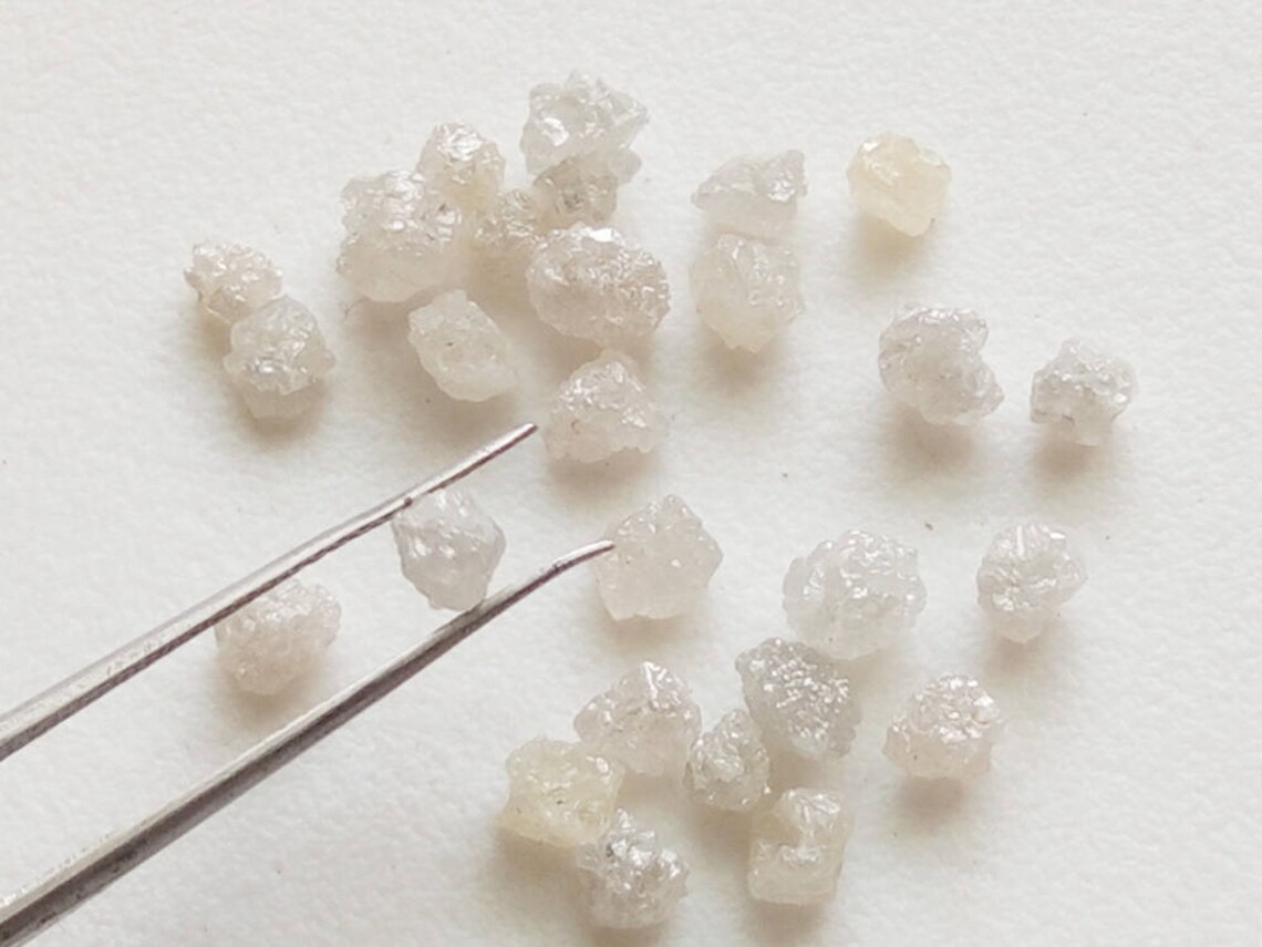 3.5-5mm White Rough Diamond, White Raw Diamond, Uncut Diamond, Loose ...