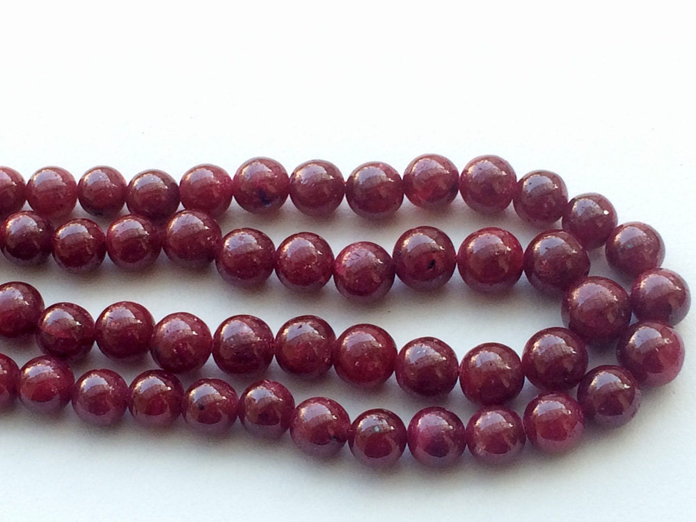 7-11mm Ruby Plain Beads Ruby Plain Beads for Jewelry Ruby - Etsy