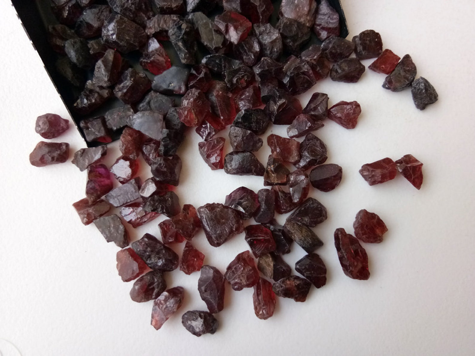 6-9mm Garnet Undrilled Rough Raw Garnet Stones Rough Garnet | Etsy