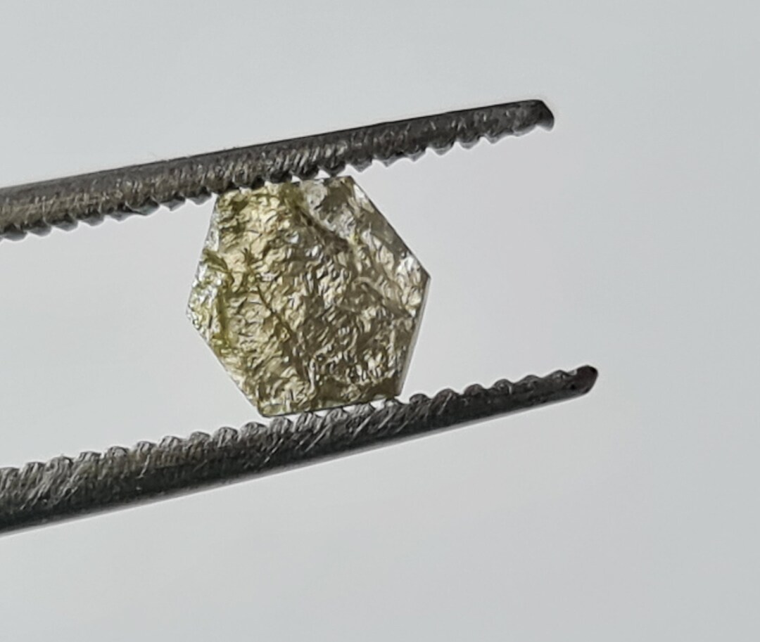 5.5x5.3mm Natural Grey Fancy Hexagon Shaped Conflict Free Earth Mined ...