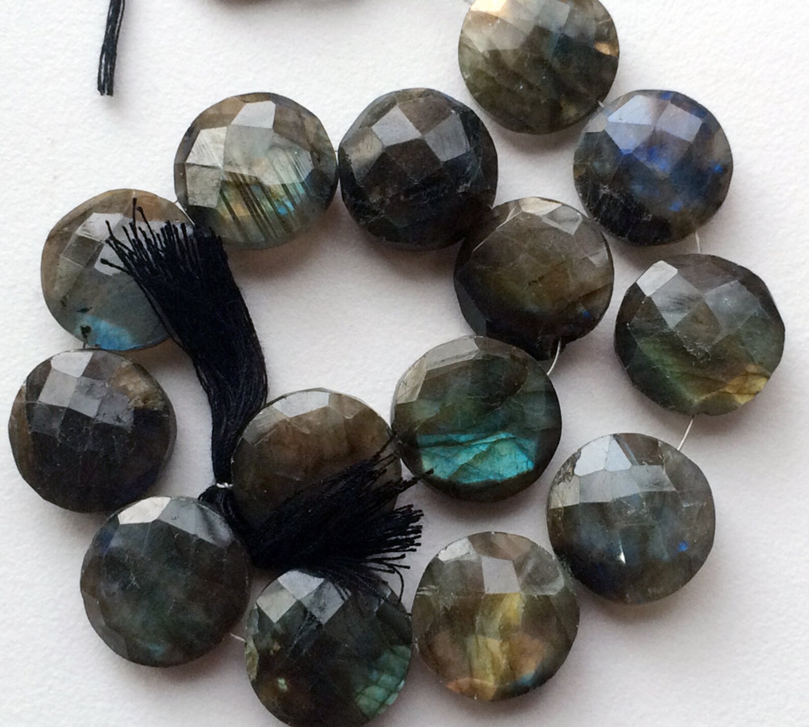 17-20mm Labradorite Beads Labradorite Faceted Round Coin - Etsy