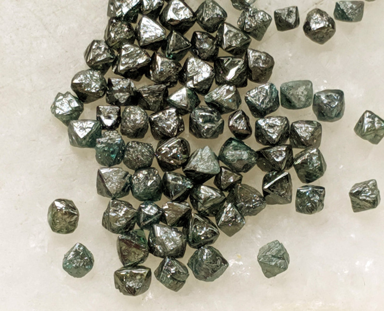 3-3.5mm Green Diamond Crystal Raw Green Diamond Crystal - Etsy