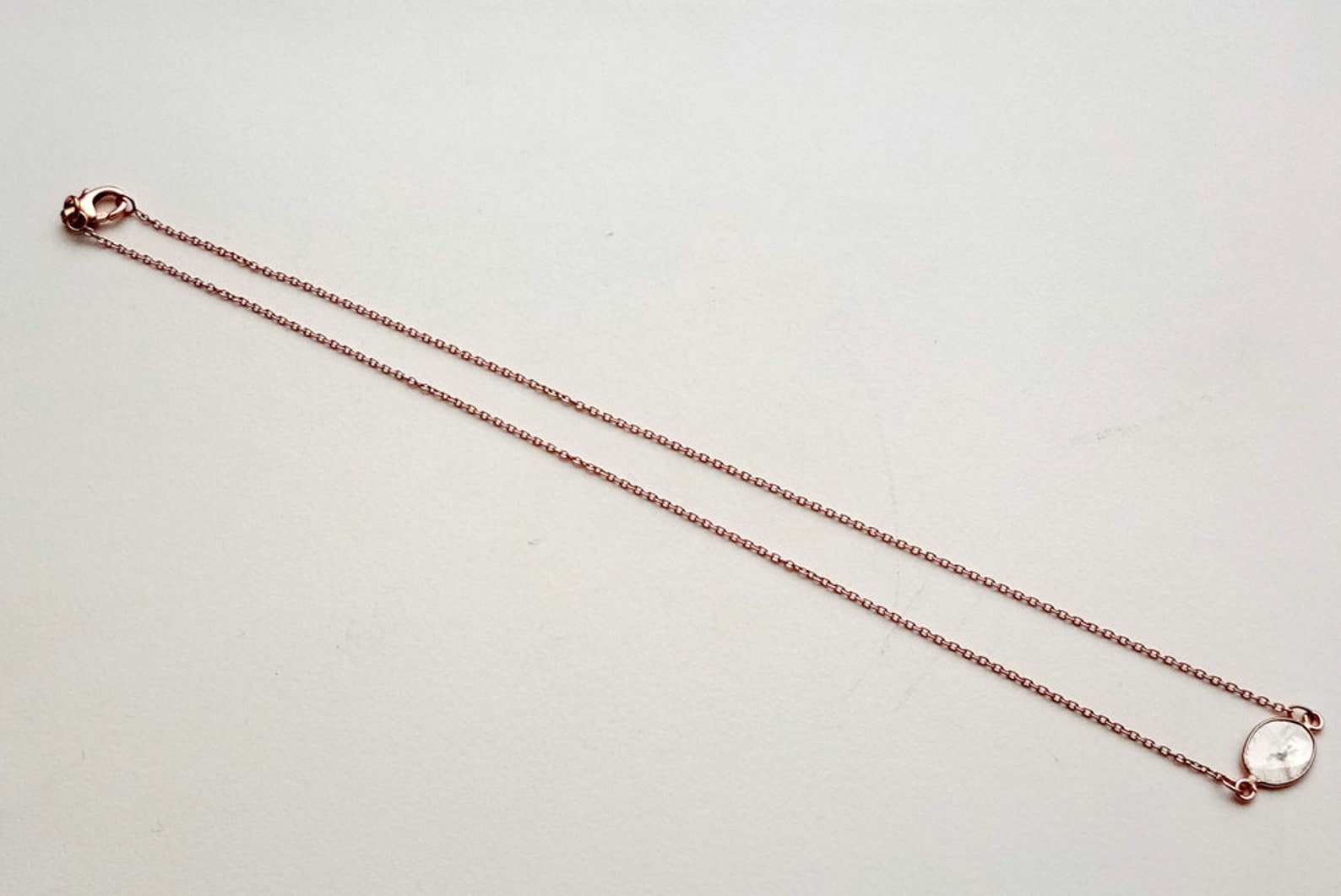 10mm White Grey Diamond Slice Connector Chain, 925 Silver Chain With ...